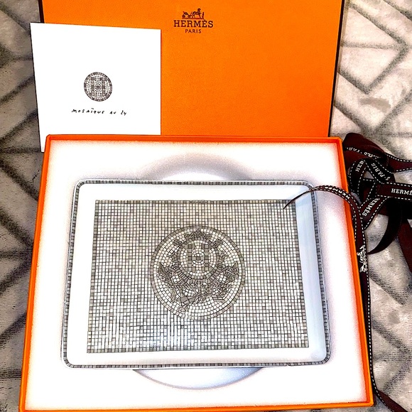 Hermes | Dining | Hermes Mosaique Au 24 Sushi Plate Porcelain Tray ...